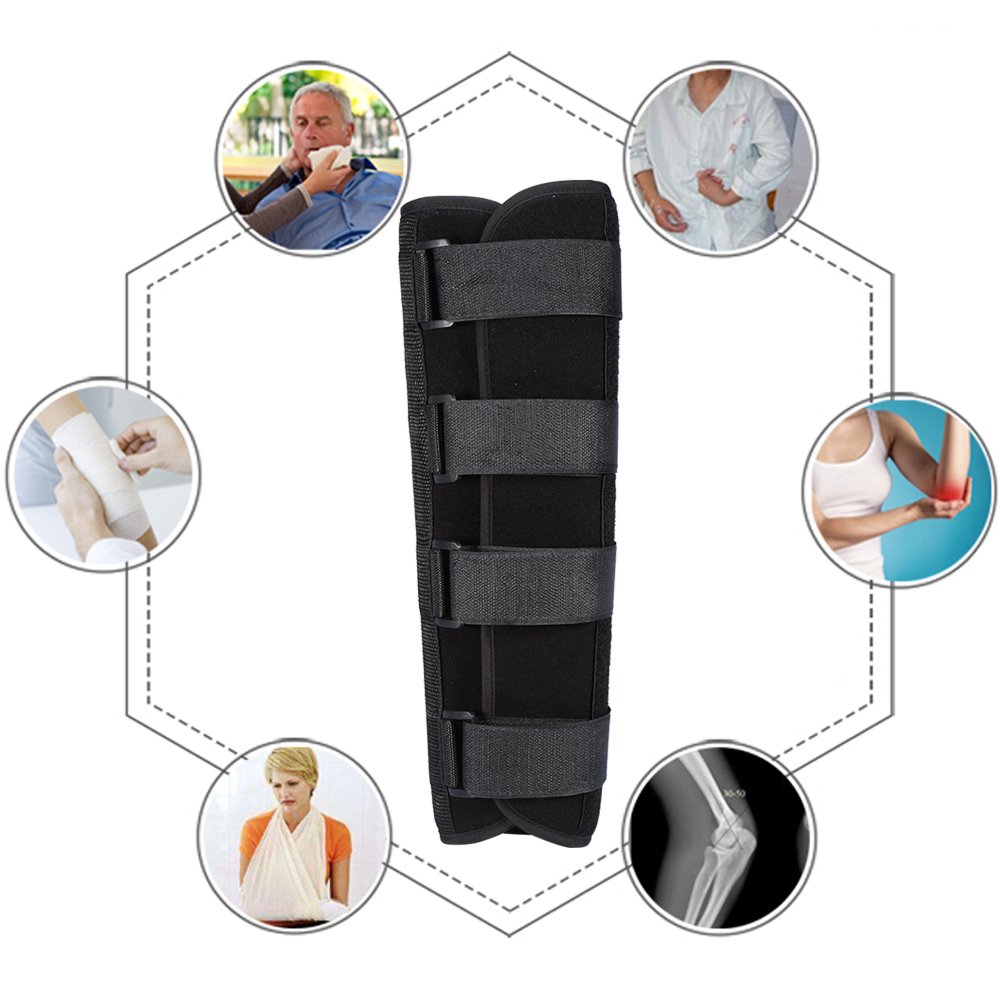 Ymiko Elbow Support Brace for Right and Left, Arm Joint Support for Men and Women, Adjustable Elbow Splint for Pain Relief, Elbow Injury Recovery Protector (S)