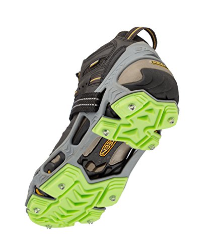 STABILicers Hike XP Traction Ice Cleat for Hiking in Snow and Ice, 1 pair, Large (10.5-13 Men), Gray/Green