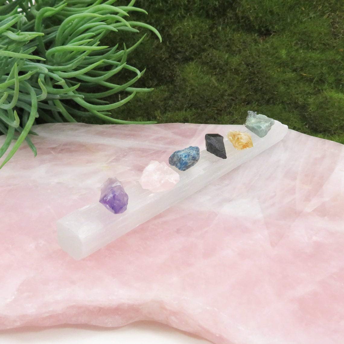 Zenkeeper Selenite Sticks Large 3 Pcs, Natural Selenite Rough Crystal Wands for Reiki Chakra Good Luck Protection and Healing Home Decor