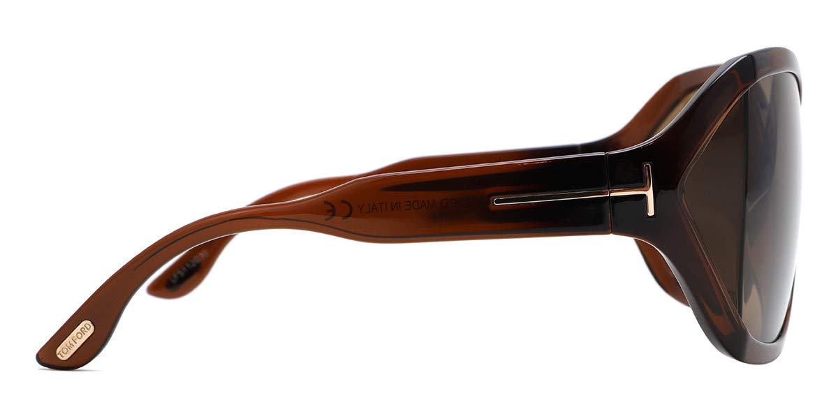 Tom Ford Criss-Cross Sunglasses TF427 Julianne 48J Transparent Brown 62mm FT0427