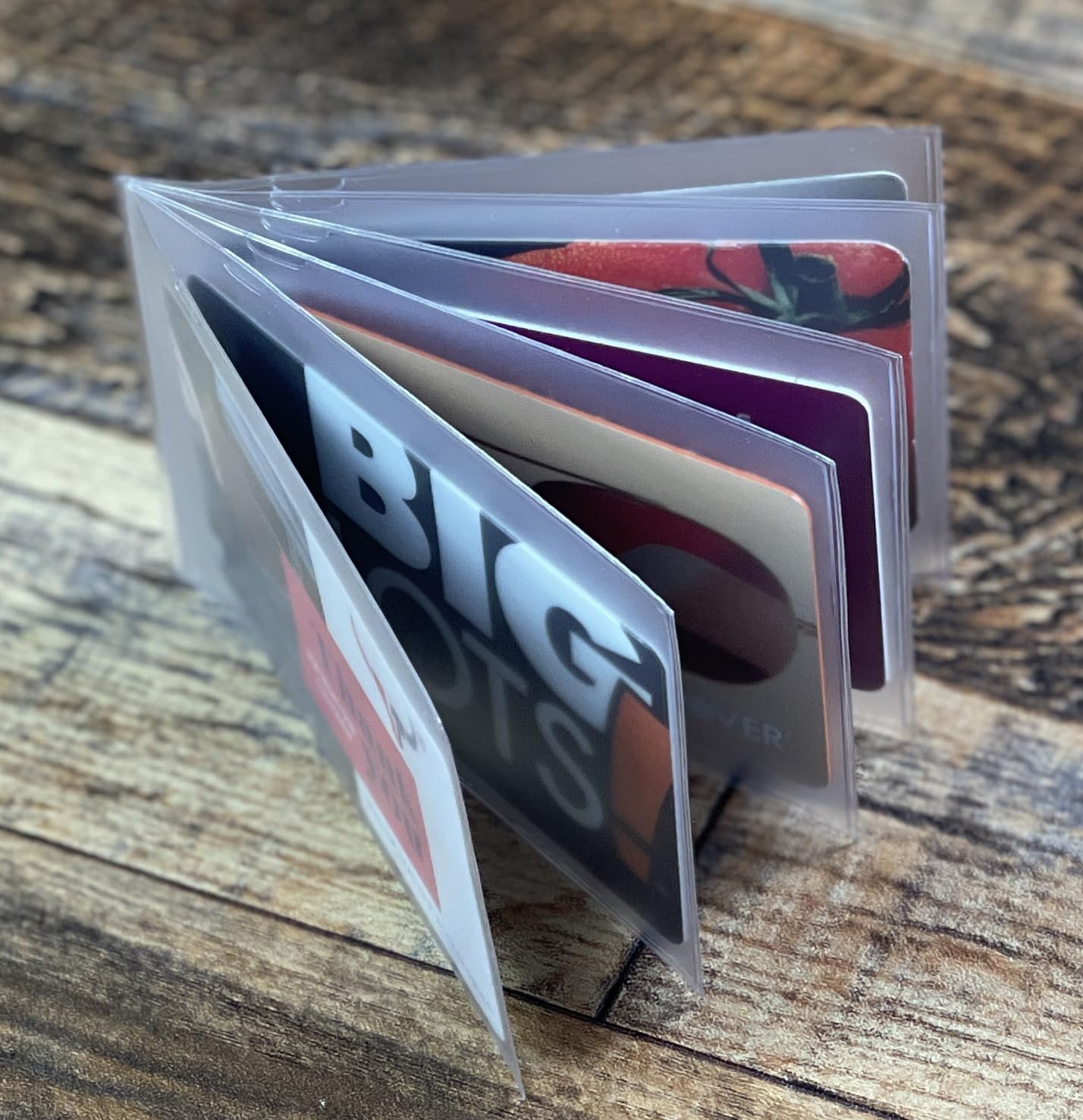 Set Of 2 Heavy Duty Vinyl Credit Card ID Holder Wallet Insert MADE IN USA