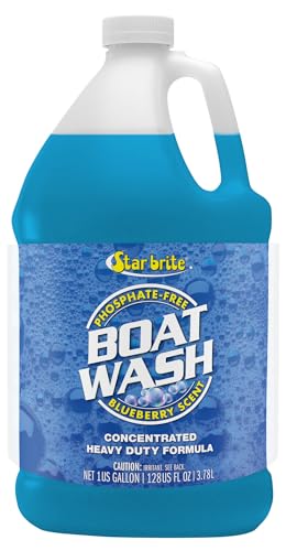 STAR BRITE Concentrated Boat Wash - Biodegradable, Phosphate-Free, Heavy-Duty Boat Soap for All Marine Surfaces - 1 Gallon (080400N)
