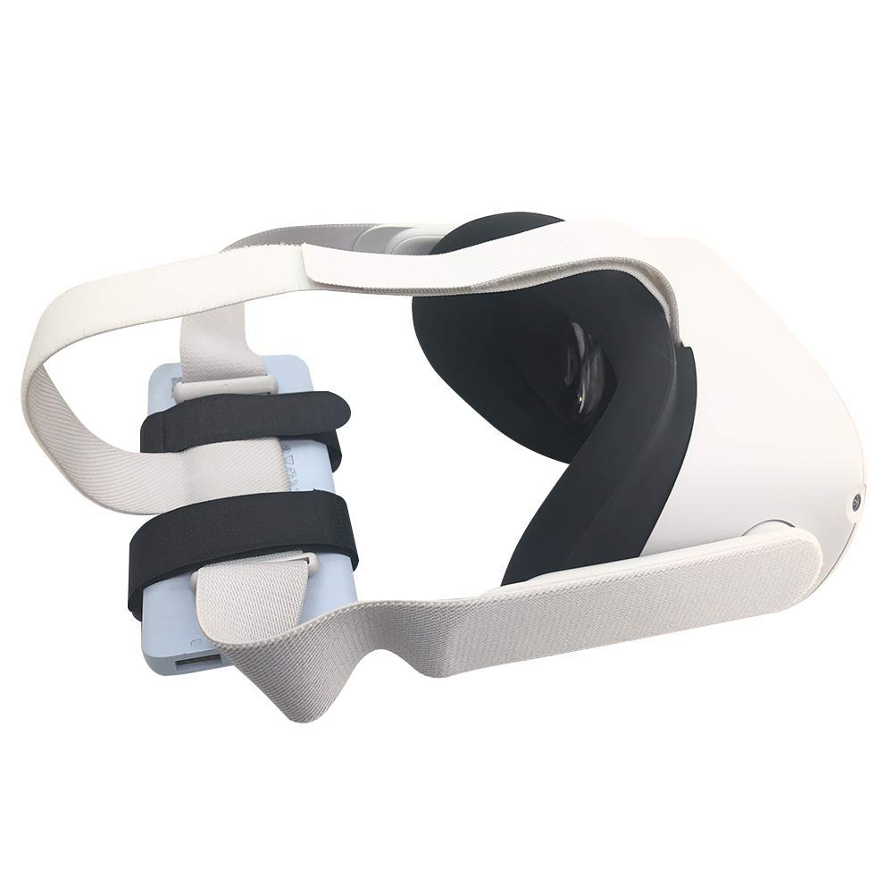 Universal Battery Kit Compatible for Oculus Quest 2 Accessories Battery Holder, Fit Any USB Power Reusable Cinch Straps Hold Strong Elastic Hook and Loop Storage Straps(Not Include Power Bank)