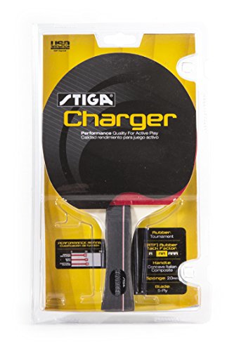 STIGA Charger Performance-Quality Table Tennis Racket for Active Play Featuring 5-Play Blade and 2.0 mm Sponge