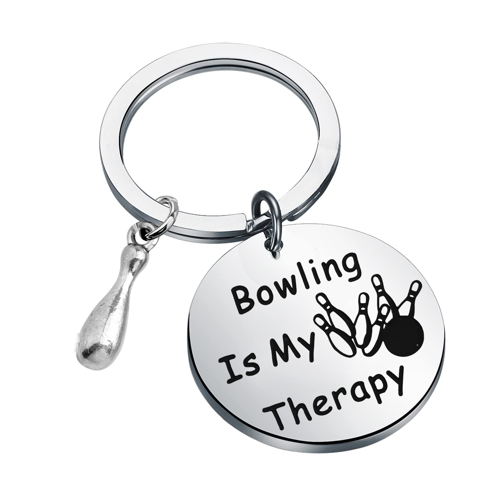 WSNANG Bowling Keychain Bowling Team Gift Bowling Jewelry Gifts for Bowling Coach Bowling Ball Key Chain Bowling Lover Gift (Bowling Keychain)