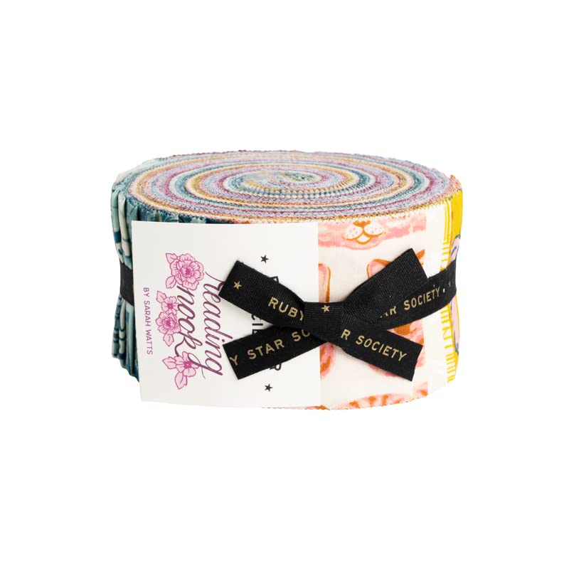 Reading Nook Jelly Roll (40 Pieces) by Sarah Watts for Ruby Star Society + Moda 2.5 x 44 inches (6.35 cm x 111.76 cm) Fabric Strips