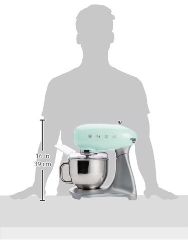 Smeg SMF01PGUS Stand Mixer, Pastel Green