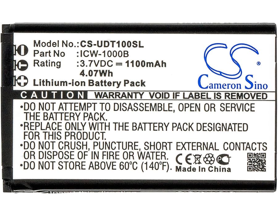 VI VINTRONS Battery Replacement Compatible for INCOM ICW-1000B,