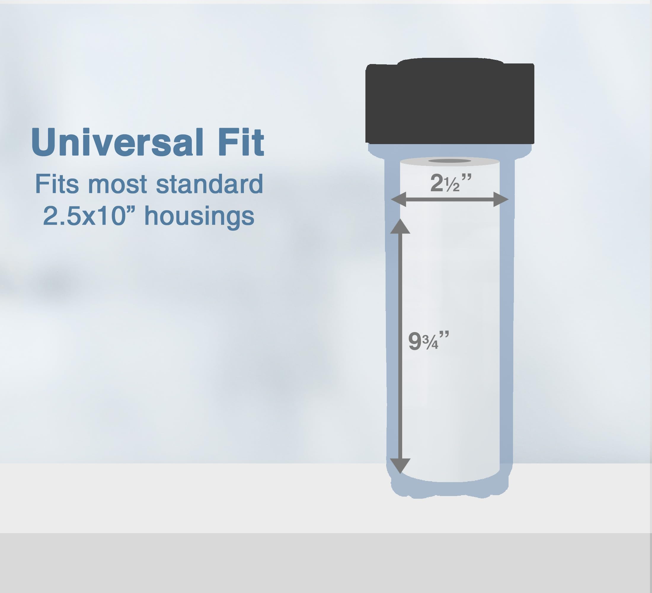 Sediment Melt Blown Water Filters 10x2.5" Standard 50 Micron 25 Pack