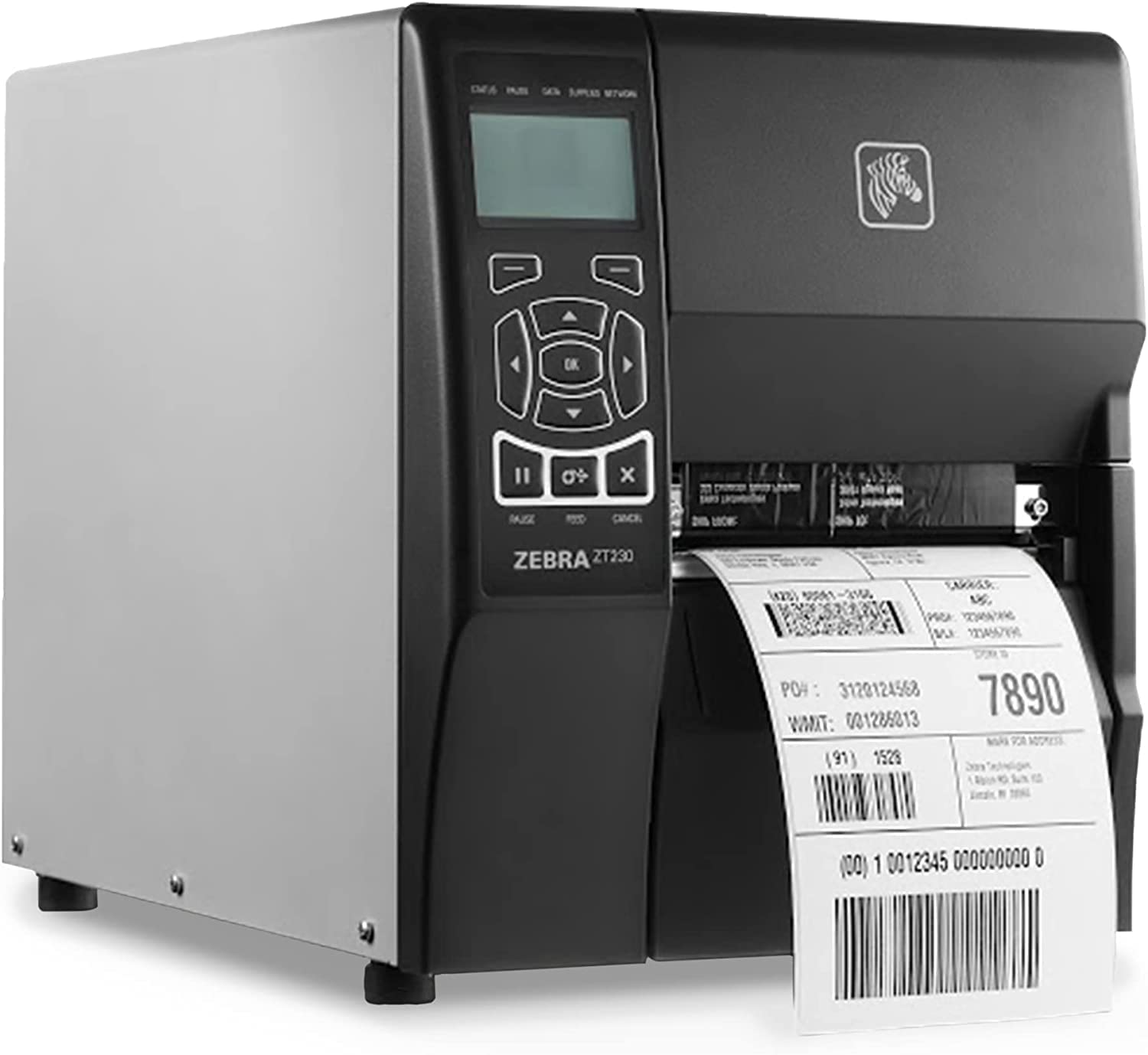 ZEBRA ZT230 Thermal Transfer and Direct Thermal Industrial Label Printer - Ethernet, Serial, USB Connectivity - 4" Print Width, 203 DPI, 6 IPS, Monochrome Barcode - ZT23042-T, JTTANDS