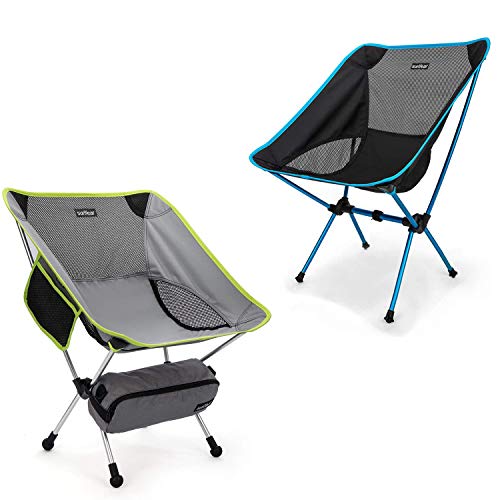 Sunyear Camping Chair Lightweight Portable Folding Backpacking Chairs, Small Compact Collapsible Backpack Camp Chair for Outdoor, Hiking, Picnic