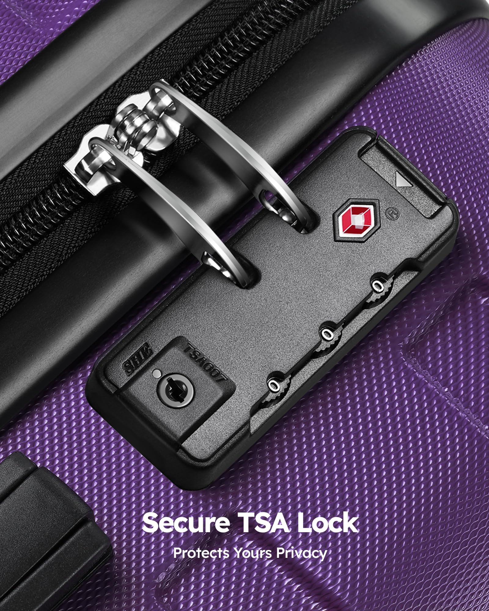 Suitour Luggage Sets 3 piece, Hardside Lightweight Suitcase sets with Spinner Wheels,TSA Lock,20/24/28 inches Travel luggage…