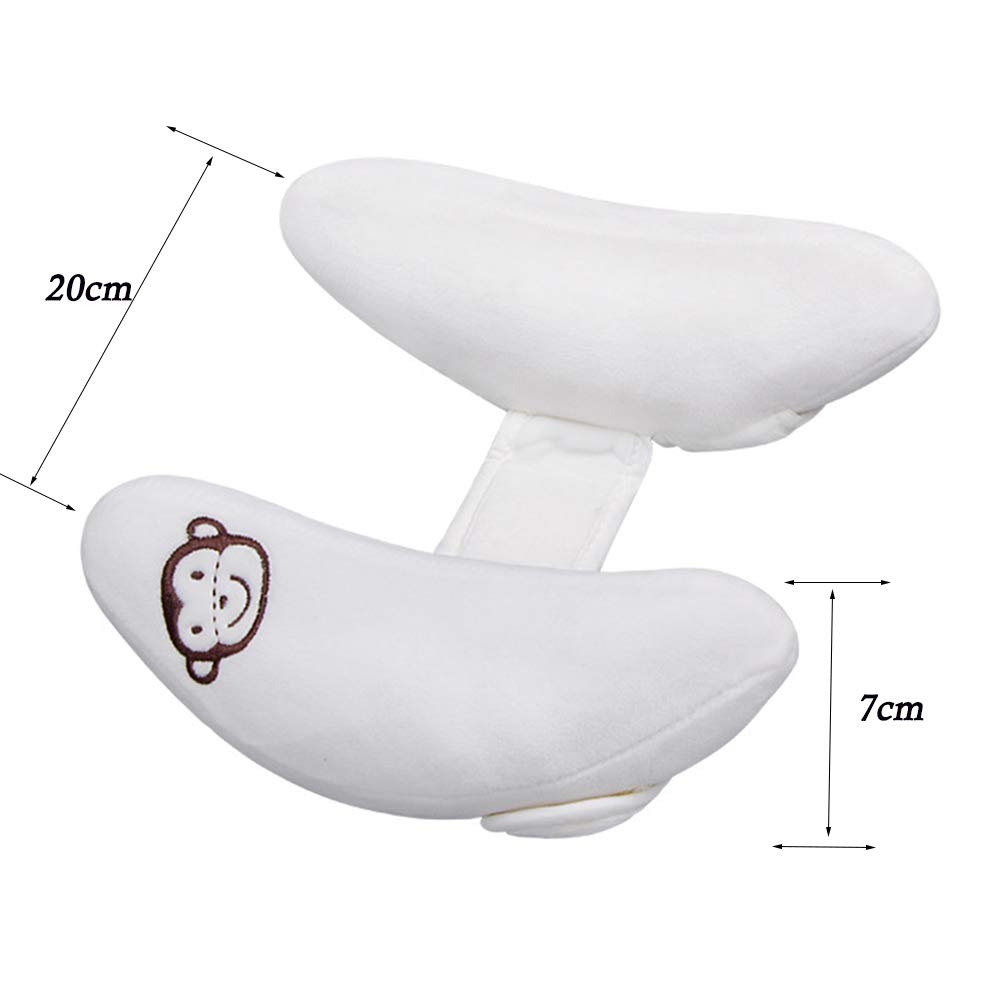 U-Shape Stroller Head Neck Support for Newborn Baby Infant Toddler Adjustable Neck Relief Pillow Cushion Lovely Banana Shape Design
