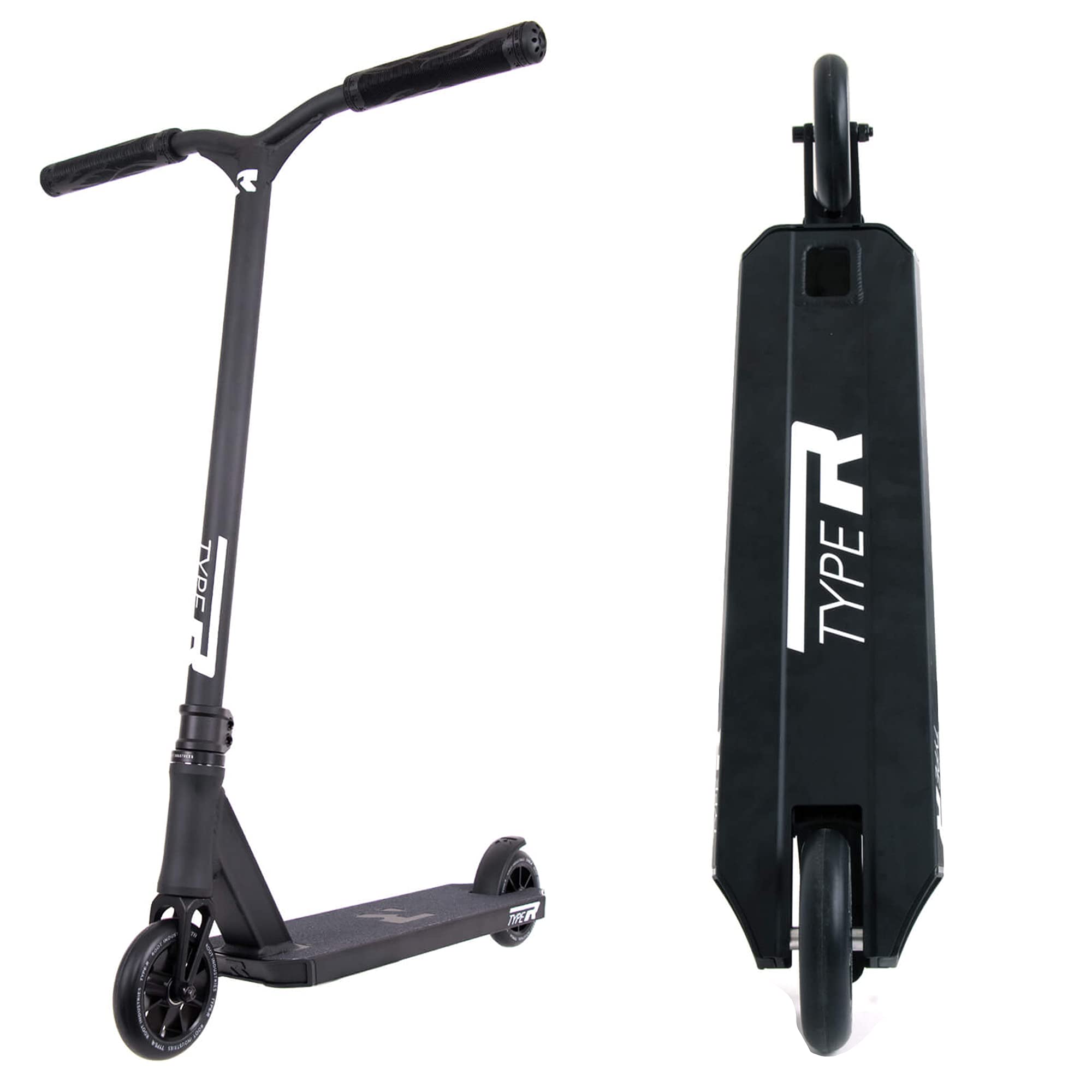Type R Complete Pro Scooter - Pro Scooters - Pro Scooters for Adults/Pro Scooters for Kids - Quality Scooter Deck, Pro Scooter Wheels, Pro Scooter Bars - Awesome Colors (Matte Black)