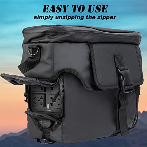 Waterproof Carrying Bag Compatible with ECOFLOW DELTA 2 Portable Power Station, Protective Sleeve, Dust Cover, Portable Power Station Bag with Adjusta