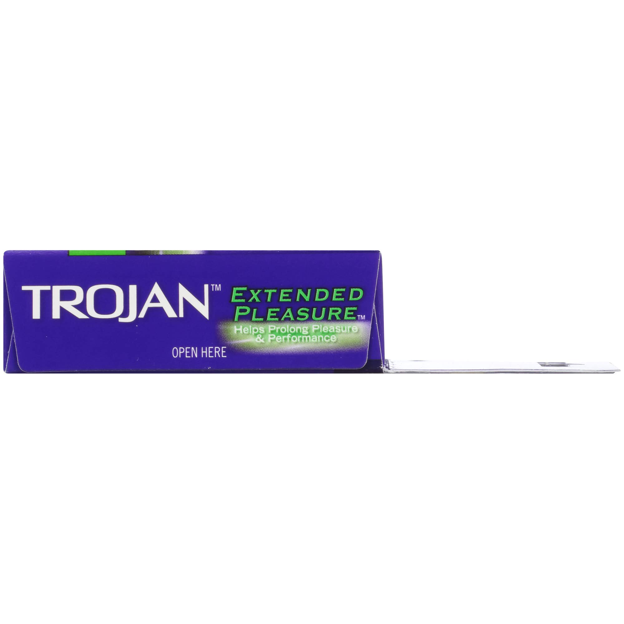 Trojan Extended Pleasure Lubricated Condoms, 3ct