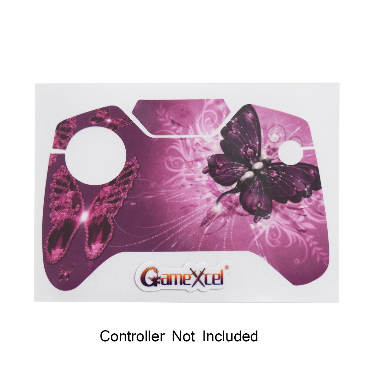 Skins Stickers for Xbox One Games Controller - Custom Orginal Xbox 1 Remote Controller Wired Wireless Protective Decals Covers - High Gloss Protector Accessories - Lavender Butterfie
