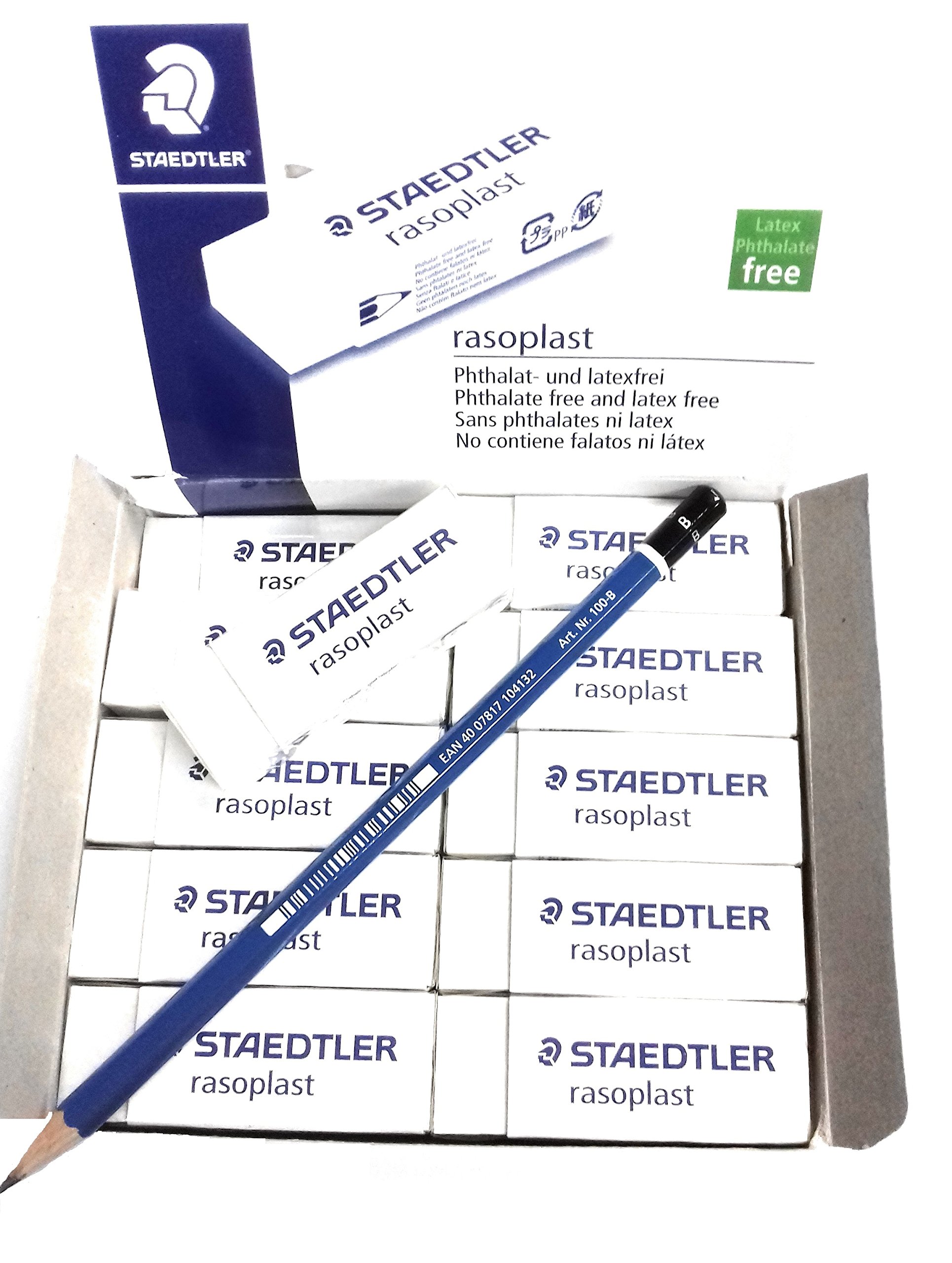 STAEDTLER Large Rasoplast Pencil Eraser (526 B20) Box of 20 Pieces