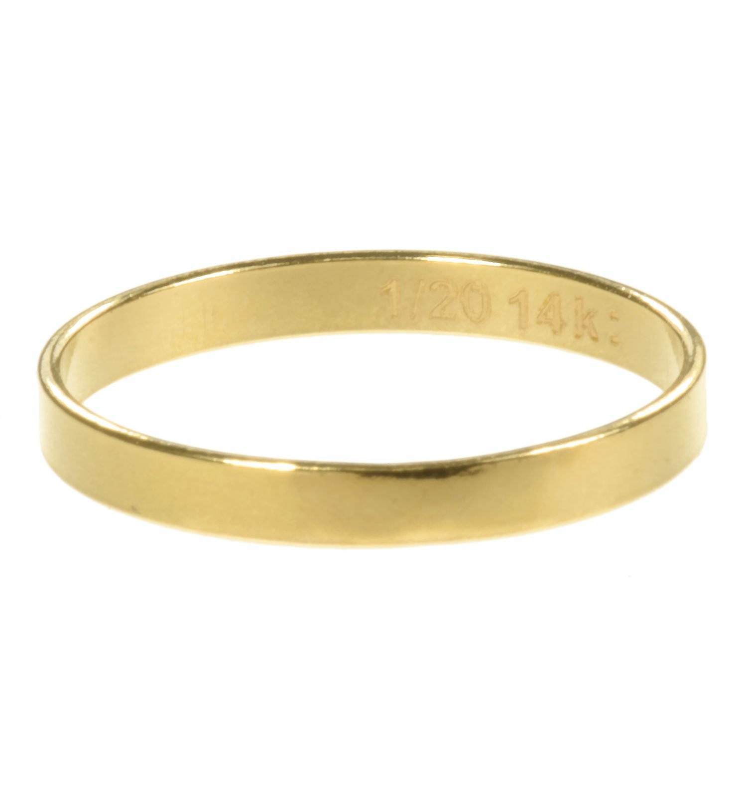 uGems 14K Gold Filled Flat Ring Stacking Size 3