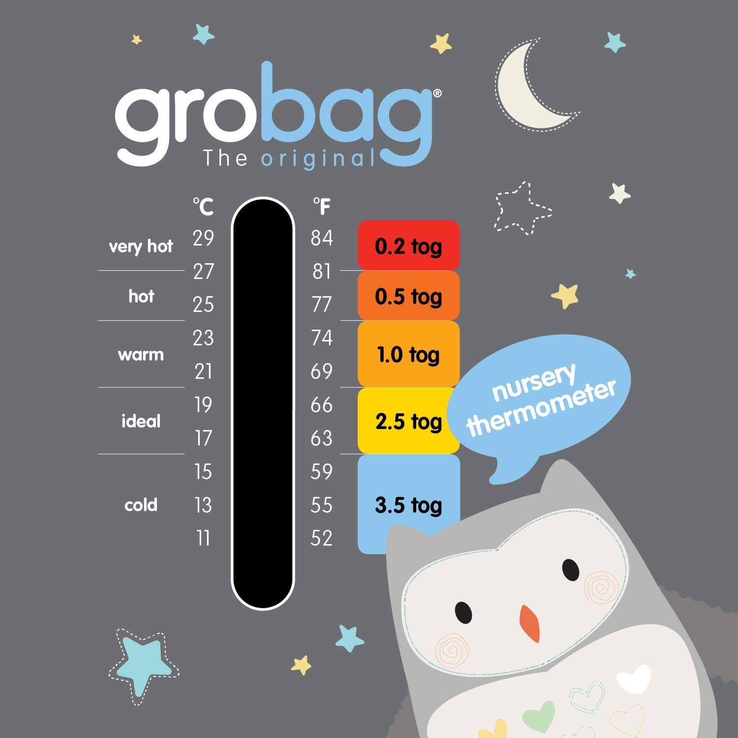 Tommee Tippee Grobag Baby Cotton Sleeping Bag, Sleeping Sack - 1.0 Tog for 69-74 Degree F - Capri Zig Zag - Small Medium, 6-18 months, Turquoise, 6-18 Months