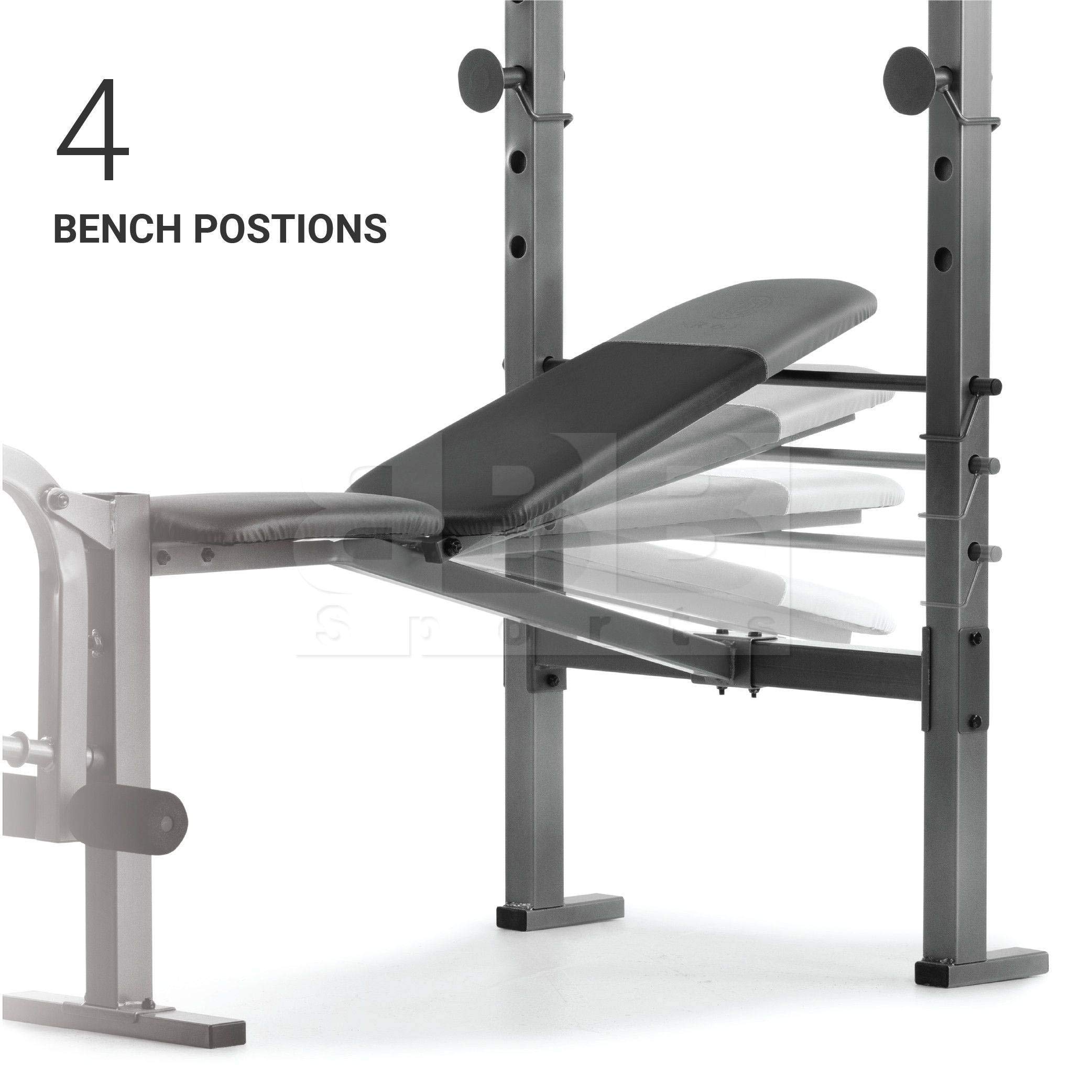 Weider XR 6.1 Multi-Position Weight Bench with Leg Developer and Exercise Chart Black