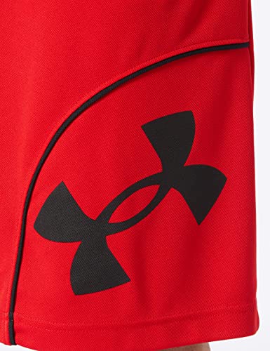 Under Armour Mens Perimeter Basketball 11-inch Shorts, Red (600)/White, Medium