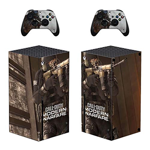 X-box-Series-X Skin Set Vinyl Decal Skin Stickers Protective for X-box-Series-X Console Kinect 2 Controllers - FPS GAME SERIES (only fit X-box-Series-X )