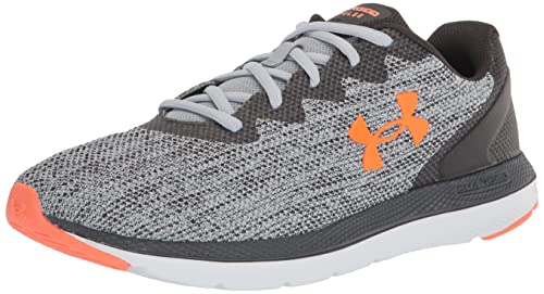 Under Armour Men's Charged Impulse 2 Knit, Mod Gray/Blaze Orange, 10.5 Medium US