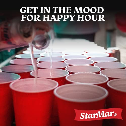 StarMar Red Plastic Cups, [50 Pack] 16 Oz Party Cup Disposable Cup Big Birthday party Cups