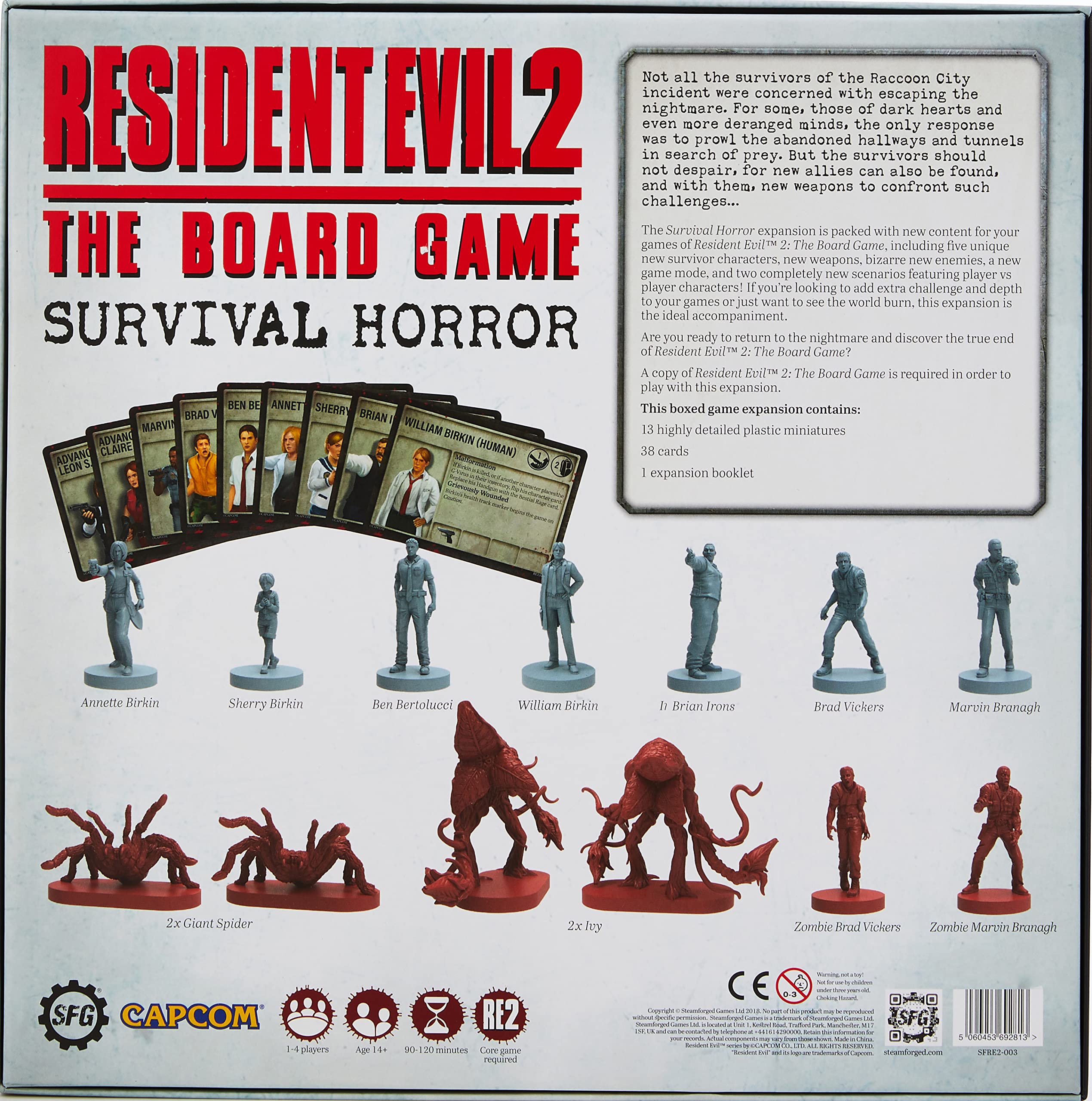 Steamforged Games Resident Evil 2 The Board Game: Survival Horror Expansion