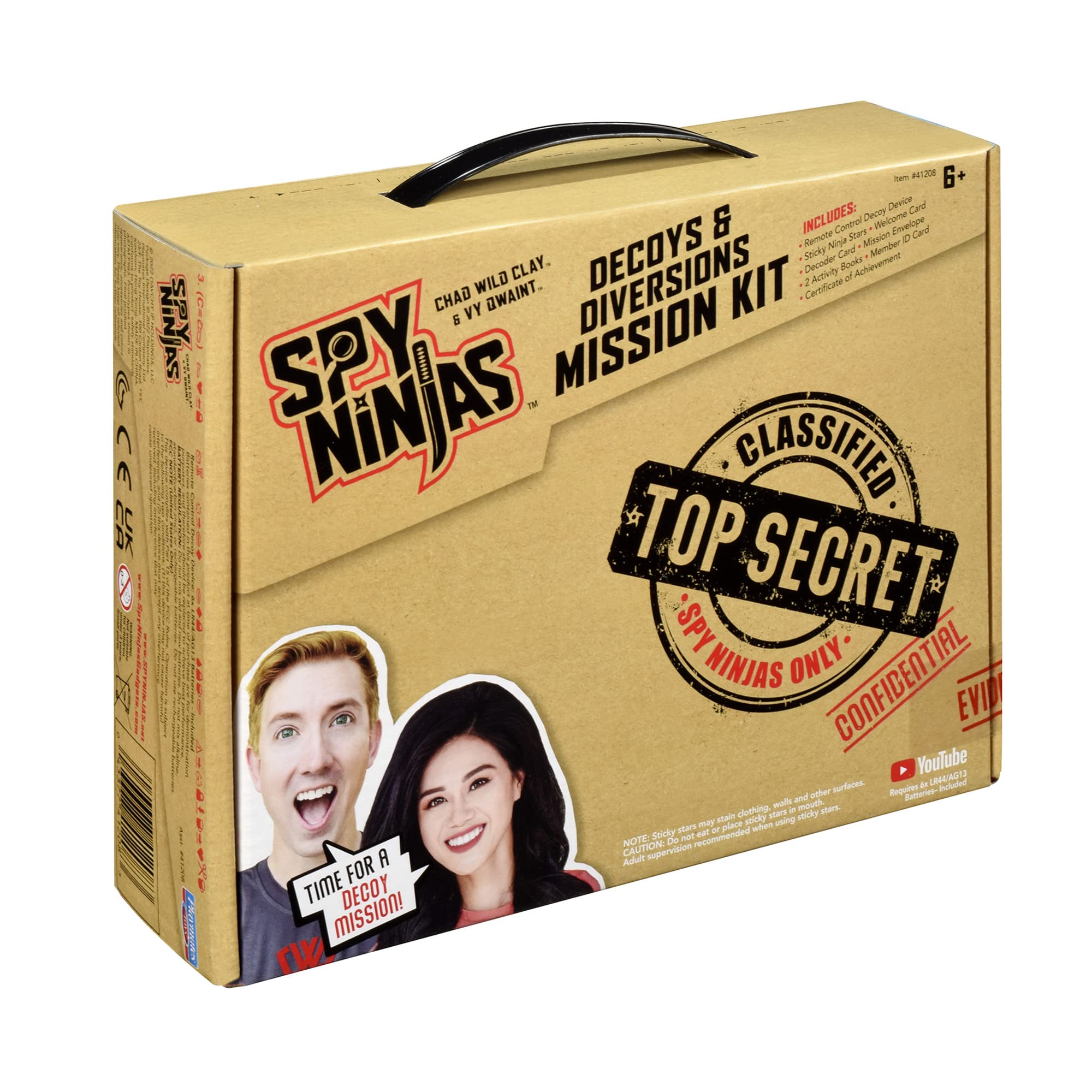 Spy Ninjas 11 Piece Decoys & Diversions Mission Kit by Chad Wild Clay and Vy Qwaint, Multi