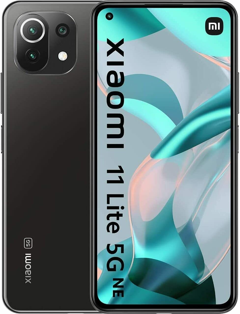Xiaomi Mi 11 Lite 5G NE Dual 128GB 8GB Factory Unlocked (GSM Only | No CDMA - not Compatible with Verizon/Sprint) | International Version | Bundle w/Wireless Charger - Black