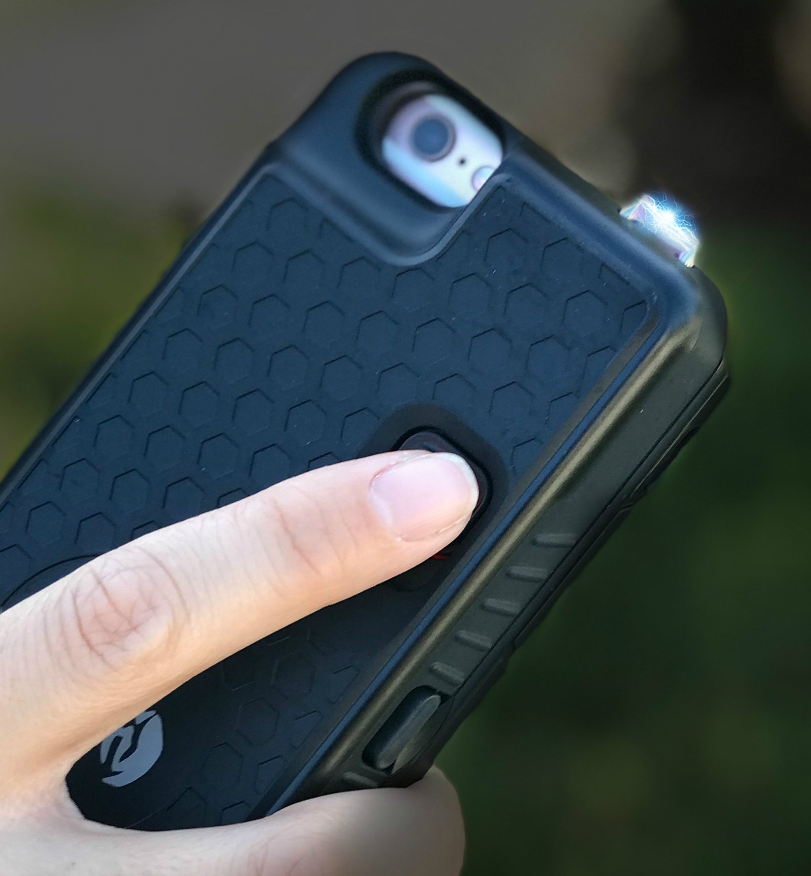Yellow Jacket High-Powered Stun Gun + Protects, Recharges Your iPhone 6,6s + Concealed Inside a Durable Water Resistant Case + Flexibility to Attach or Detach + Maximum Self Defense