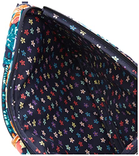 Vera Bradley Women's Cotton Laptop Organizer, Happy Blooms, One Size