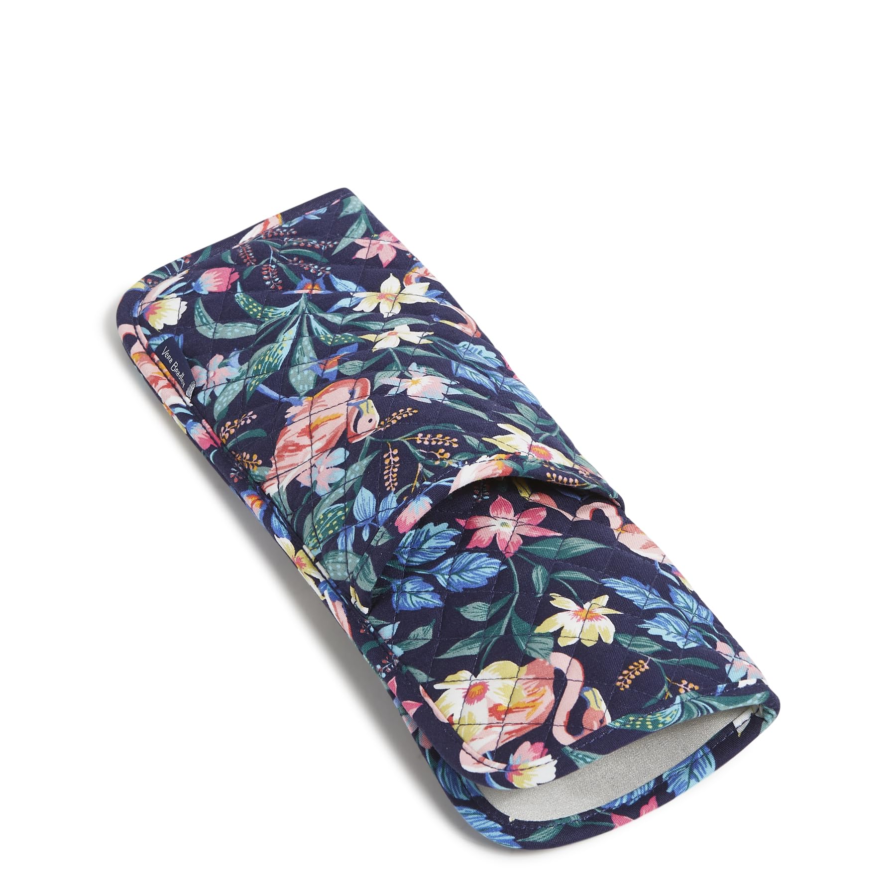 Vera Bradley Women's Cotton Heat Resistant Curling & Flat Iron Holder, Ikat Island, One Size