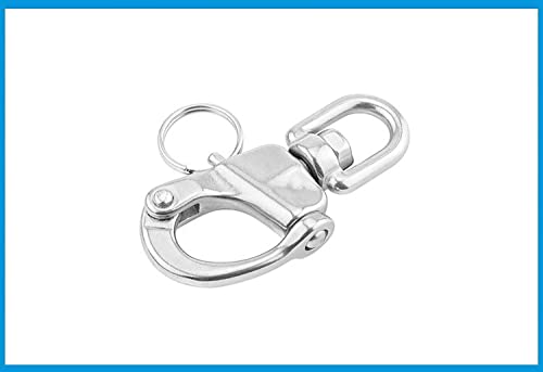 XIOSOIAHOU Hardware Accessories 316 Stainless Steel Swivel Snap Shackle Quick Release Boat Anchor Chain Eye Shackle Swivel Snap Hook for Marine Architectural