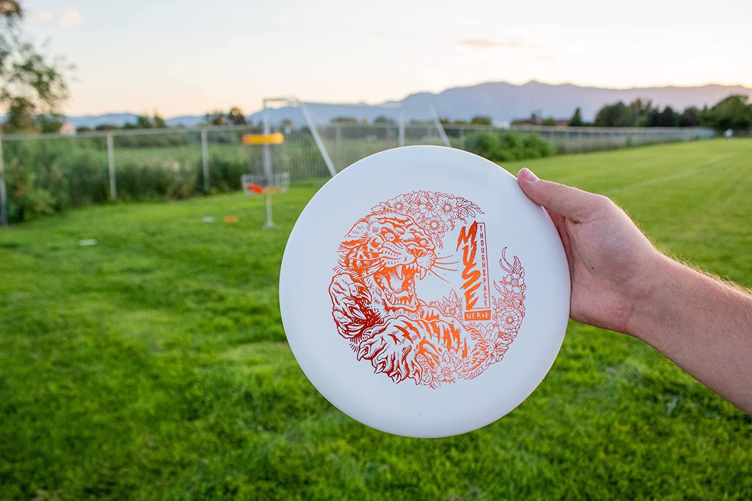 Thought Space Athletics Muse Disc Golf Putter in Nerve Plastic - White Beadless Putt and Approach Disc - Flying Disc Sports Equipment