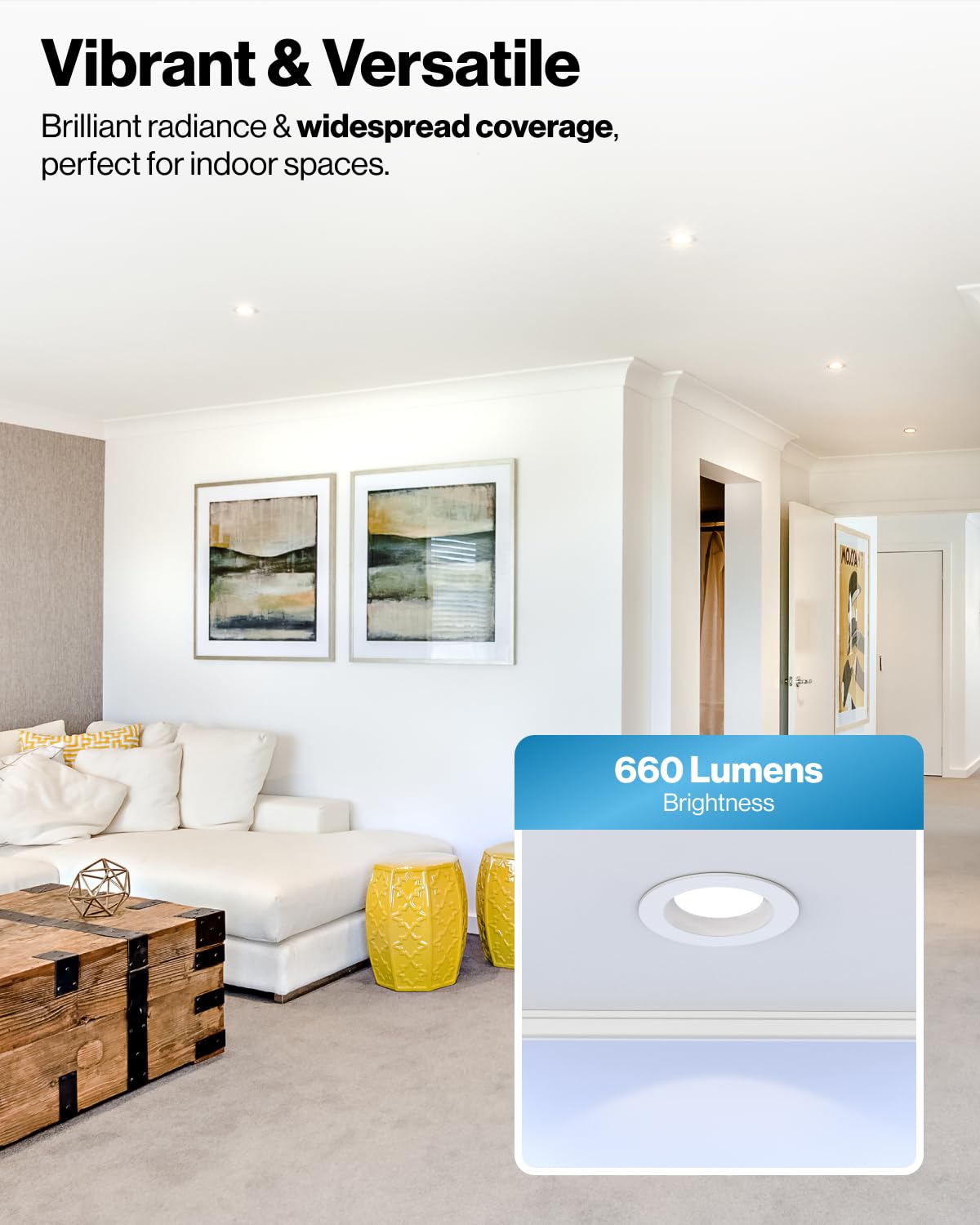 Sunco Lighting 16 Pack Retrofit LED Recessed Lighting 6 Inch, 4000K Cool White, Dimmable Can Lights, Smooth Trim, 13W=75W, 965 LM, Damp Rated - UL Listed
