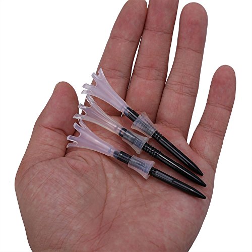 Xirfuni Durable Golf Tee, High Performance PP Plastic 3 Pcs/Lot Golf Tee for Today's Larger Drivers for Golf Assisted Traini