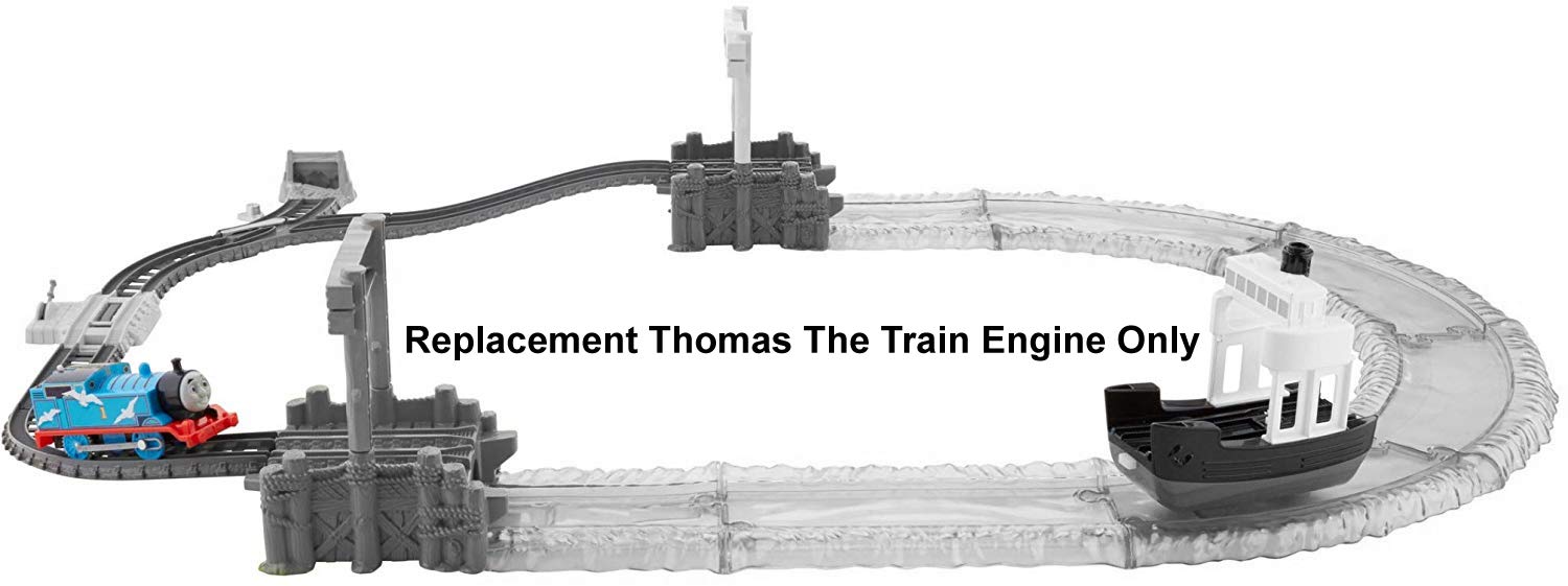 T & F Replacement Parts for Thomas The Train Playset - Thomas & Friends Trackmaster Boat and Sea Train Set. FJK49 ~ Replacement Thomas The Train Engine