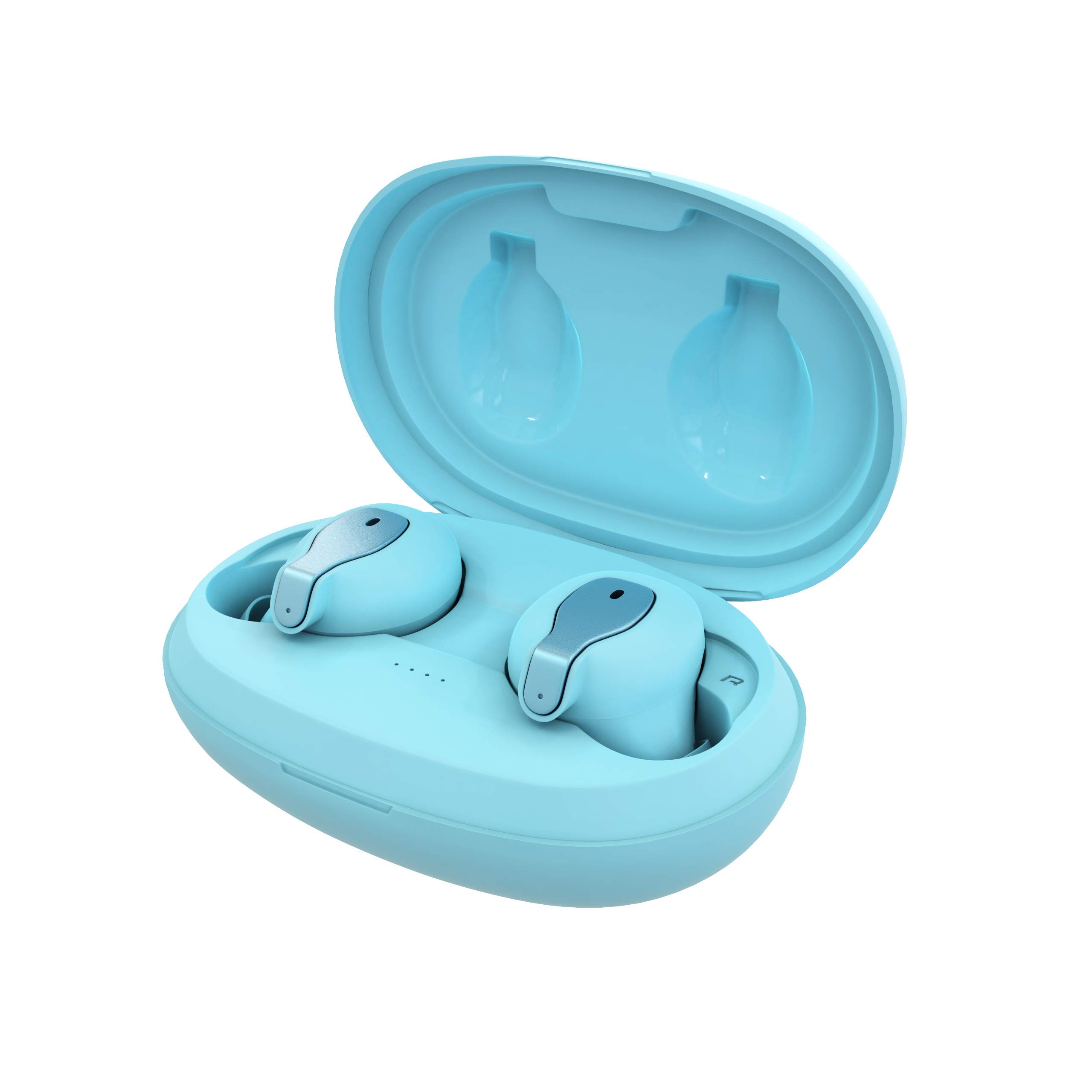 ShellPods Wireless Earbuds with Wire Charging Case- Ergonomically Designed Wireless Earbuds with Microphone - Workout Earbuds with Intelligent Noise Reduction - Magnetic Charging Bluetooth Earphones