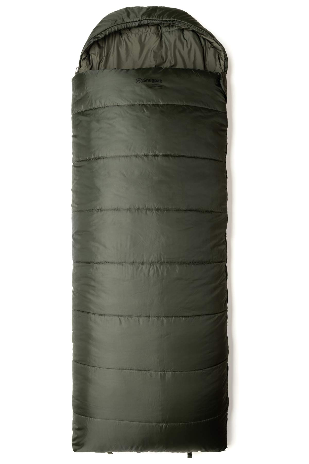 Snugpak Basecamp Ops Navigator Sleeping Bag with Compression Stuff Sack, Left Hand Zip, Olive