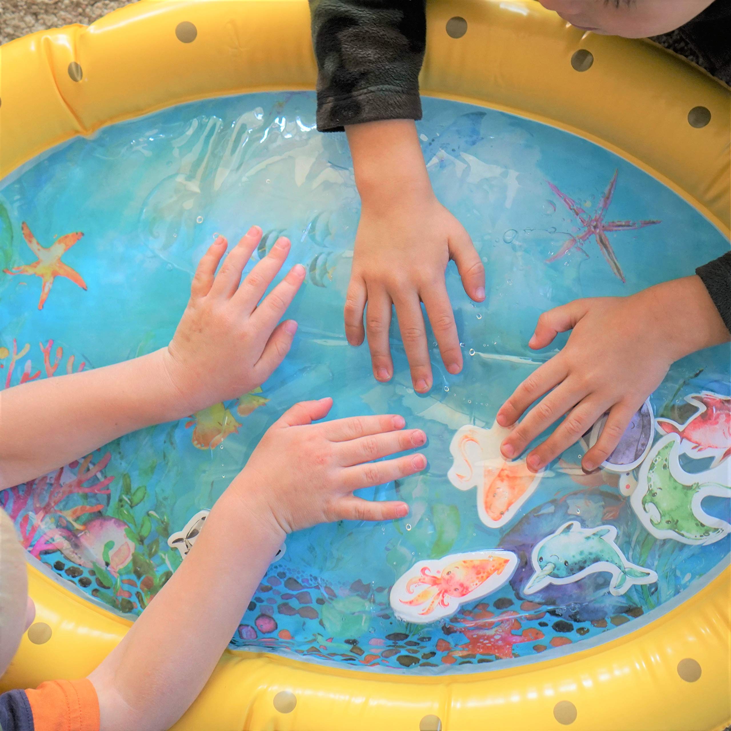 SENSORY4U Inflatable Tummy Time Baby Water Mat Submarine for Infants & Toddlers Play Mat Toy Activity Center