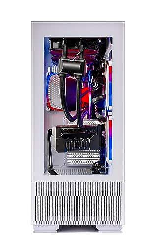 Skytech Gaming Azure PC Desktop β AMD Ryzen 9 7900X3D 4.4 GHz, NVIDIA RTX 4080, 1TB NVME Gen4 SSD, 32GB DDR5 RAM RGB, 1000W Gold PCIE 5.0 PSU, 360mm AIO, 11AC Wi-Fi, Windows 11 Home 64-bit,White