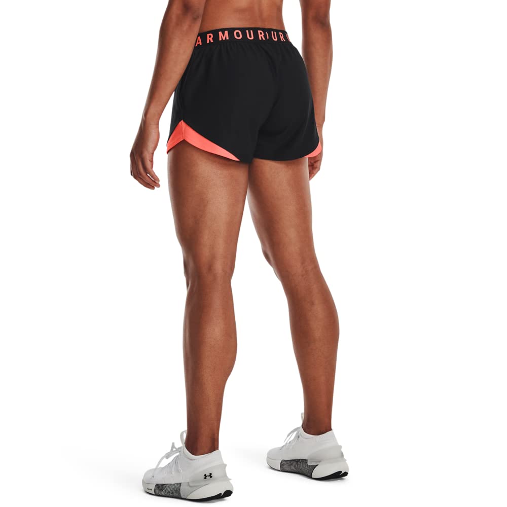 Under Armour Womens Play Up 3.0 Shorts, Electro Pink (695)/Club Purple, X-Small