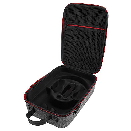 VR Headset Storage Bag with Shoulder Strap Black/Grey Hard Portable Carrying Case Waterproof Nylon for Oculus Quest VR Glass Travel Gaming(Gray)