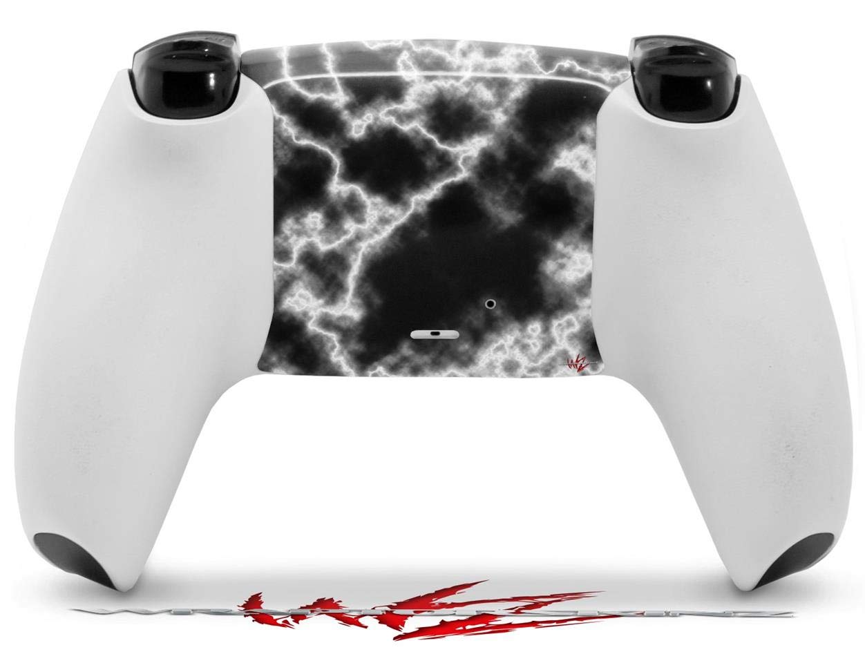 WraptorSkinz Skin Wrap compatible with Sony PS5 DualSense Controller Electrify White (CONTROLLER NOT INCLUDED)