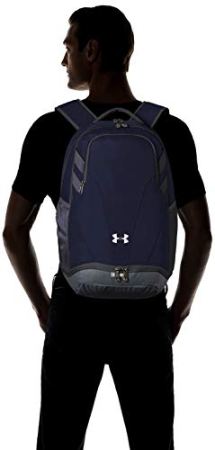 Under Armour Adult Team Hustle 3.0 Backpack , Midnight Navy (410)/Gray , One Size Fits All