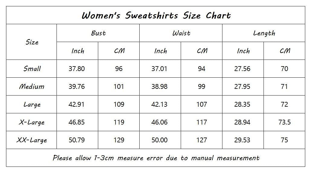 WEESO Long Sweatshirts for Women Pullover Sweaters Tops Round Neck Black Large