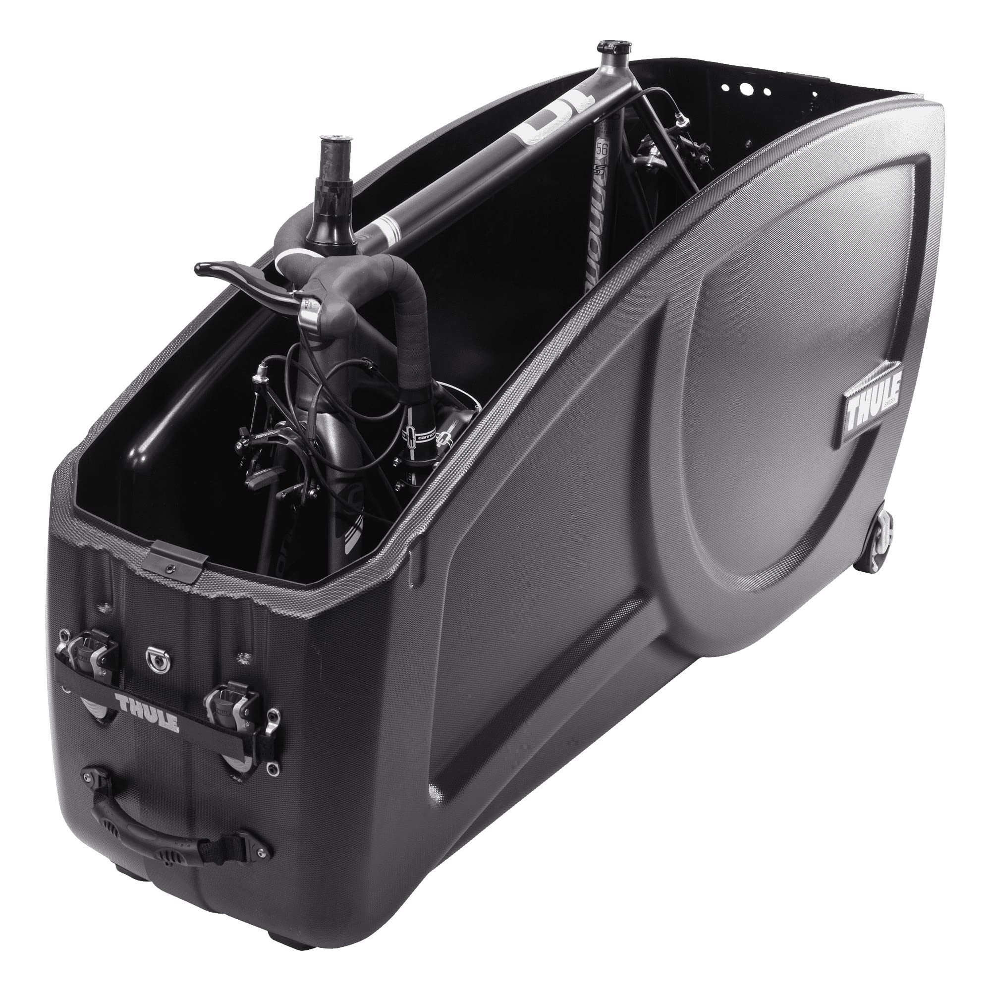 Thule RoundTrip Transition β Hard Shell Bike Travel Case with built-in Repair Stand
